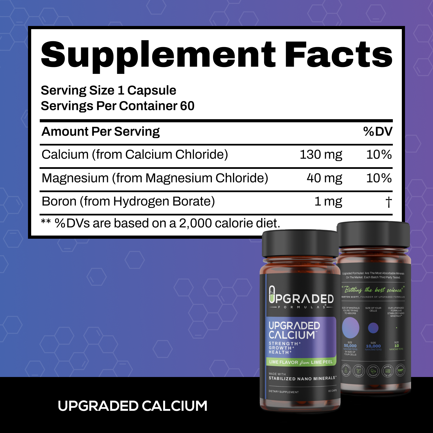 Upgraded Calcium 60 ct Capsules - Upgraded Formulas®