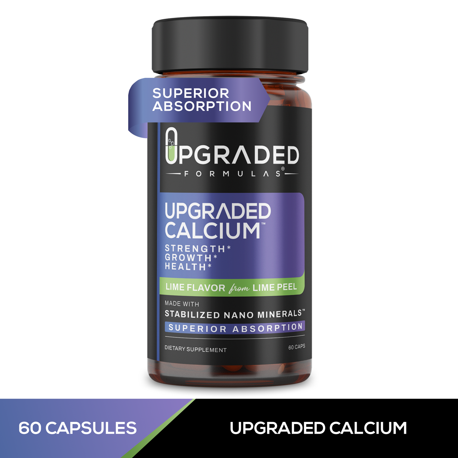 Upgraded Calcium 60 ct Capsules - Upgraded Formulas®