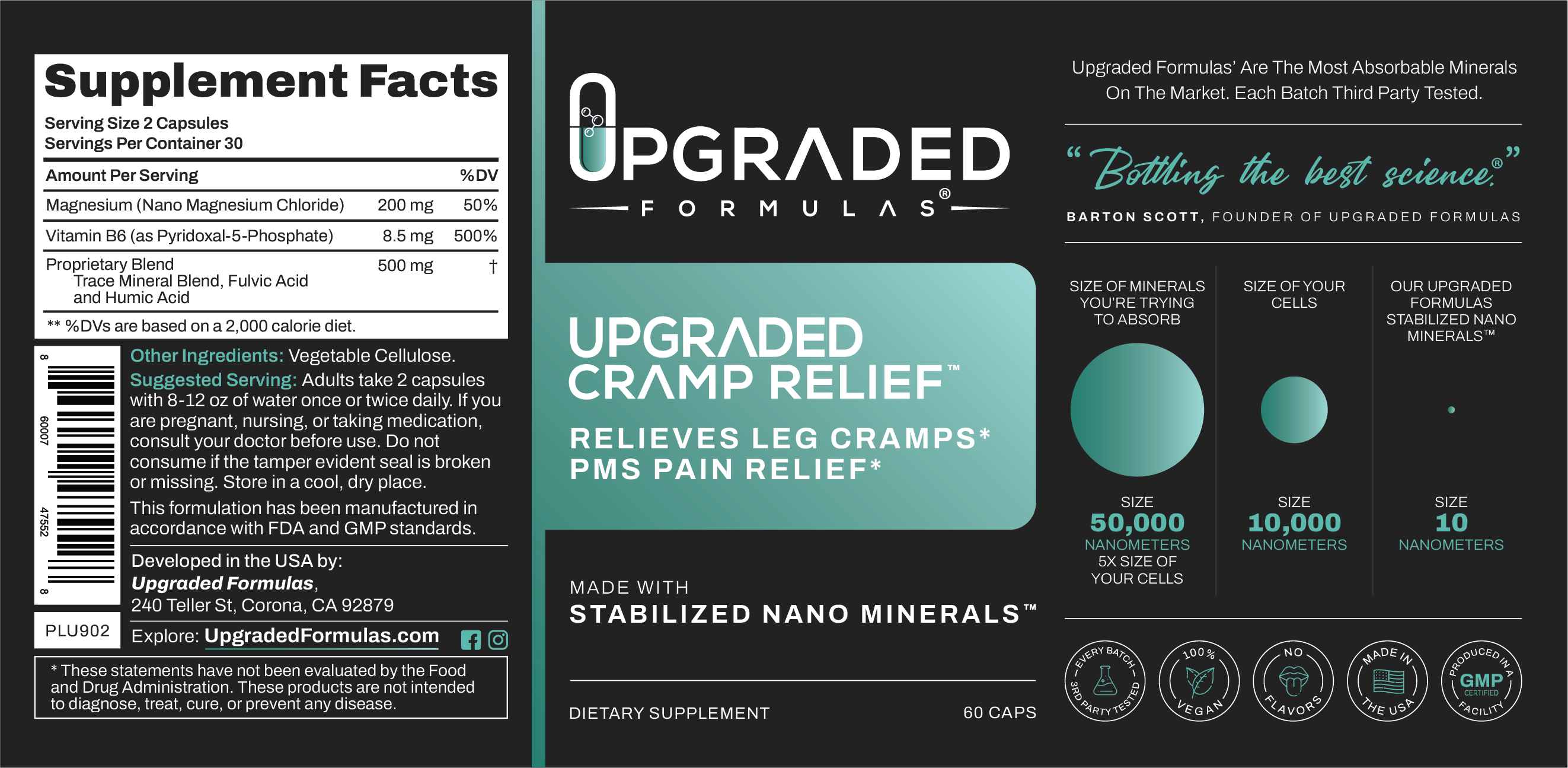 Upgraded Cramp and Migraine Relief - Upgraded Formulas®